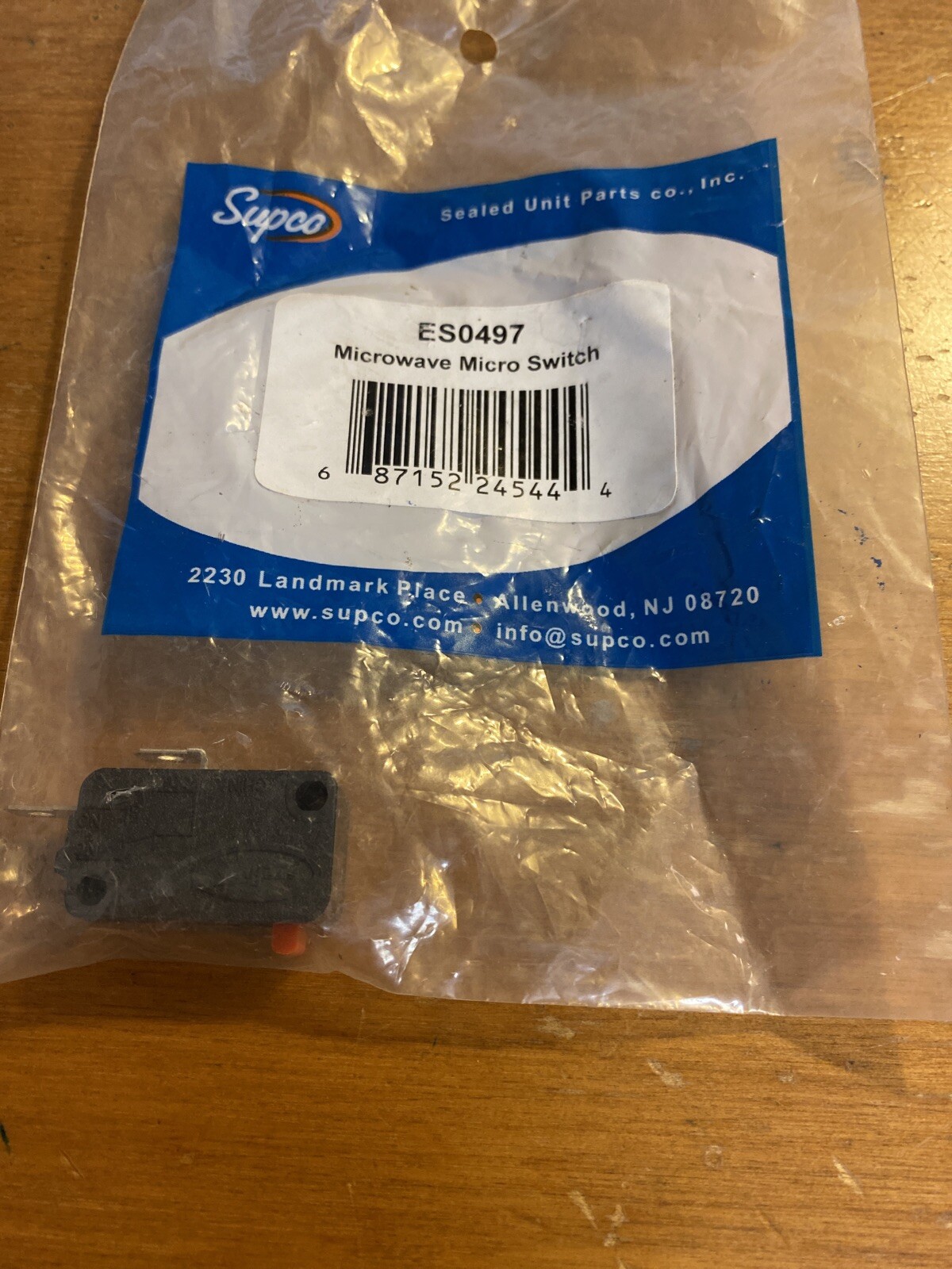 Supco ES0497 Microwave Micro switch BRAND NEW IN BAG | eBay