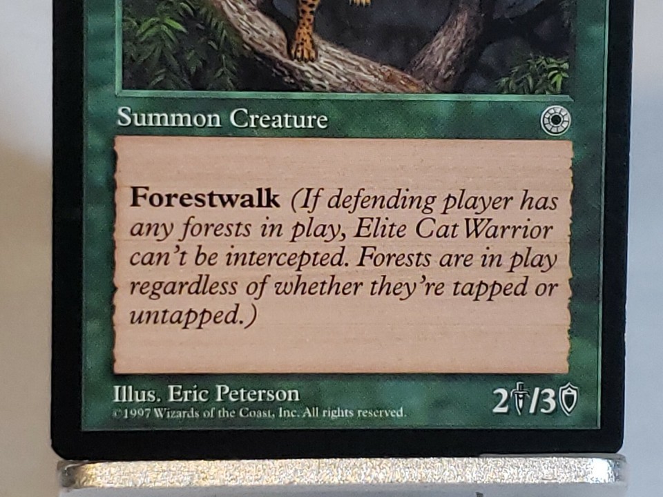 MTG Elite Cat Warrior (2) Portal Regular Common Magic | eBay
