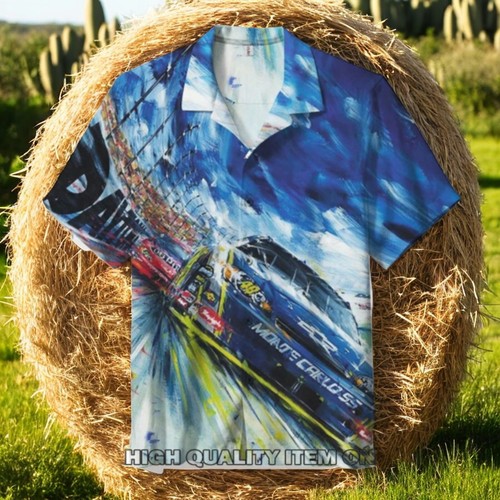 NASCAR Racing Sports Button Down Hawaiian Shirt | eBay