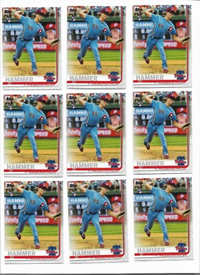 2019 Topps Update JD Hammer RC #US27 LOT (40) Philadelphia Phillies | eBay