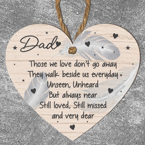 In Loving Memory of Dad, Bereavement Sympathy Gift, Heartfelt Tribute ...