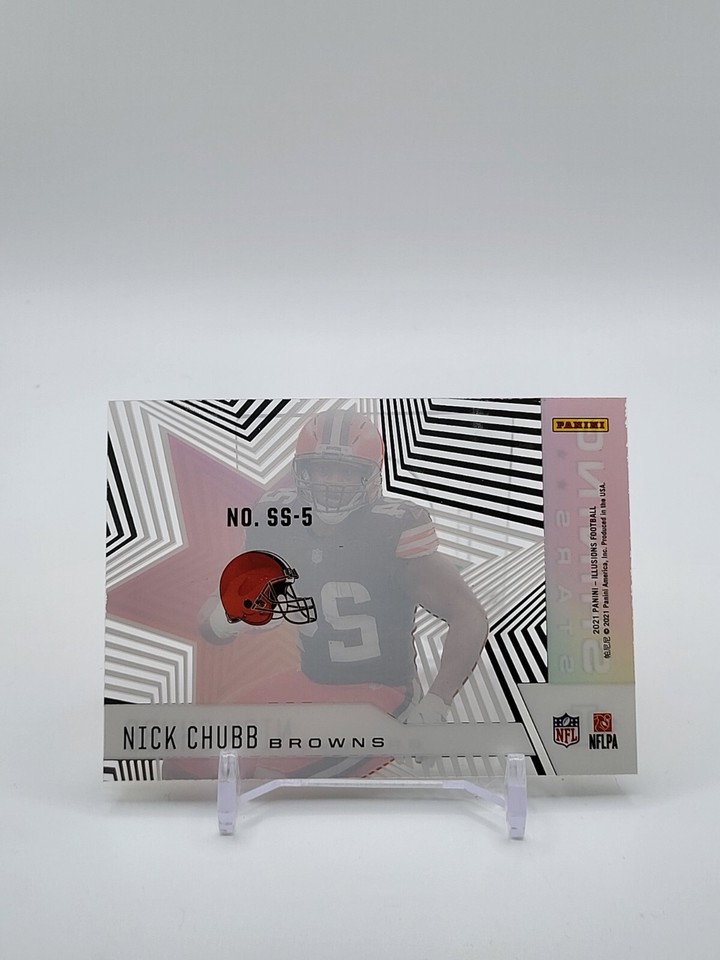Nick Chubb "Shining Stars" ACETATE INSERT 2021 Panini Illusions #SS-5 ...