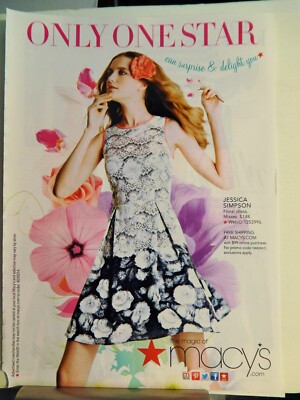 JESSICA SIMPSON FINE FASHIONS ORIG VTG 2014 ADVERTISEMENT, | eBay