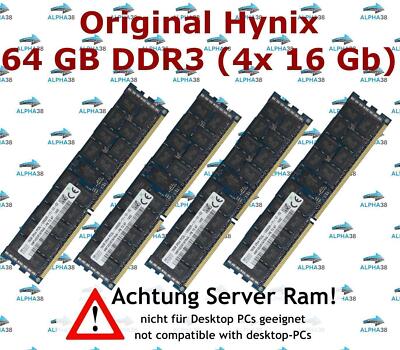 SK Hynix 64 GB (4x 16 GB) ECC Reg DDR3-1600 Cisco UCS C24 M3 RAM | eBay.de