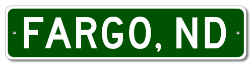 Fargo, North Dakota Metal Wall Decor City Limit Sign - Aluminum | eBay