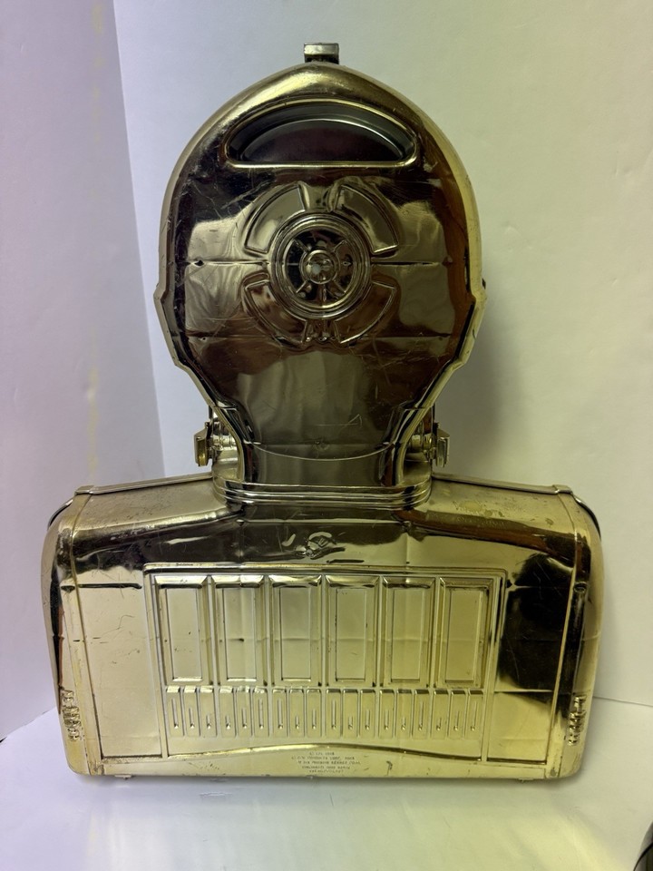 1983 Vintage Star Wars Darth Vader C-3PO Gold Storage Case ROTJ Kenner ...