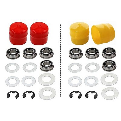 Front Wheel Bearing Kit with Dust Cover and Clips for Craftsman Model ...