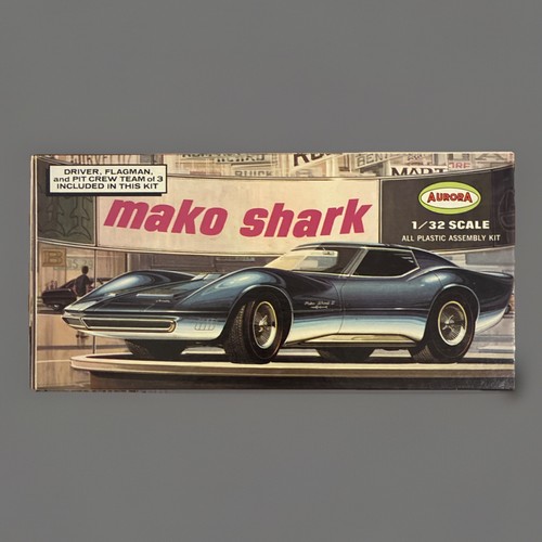 Aurora 1/32 Scale Mako Shark Plastic Model Car (Open Box-Complete) 677 ...