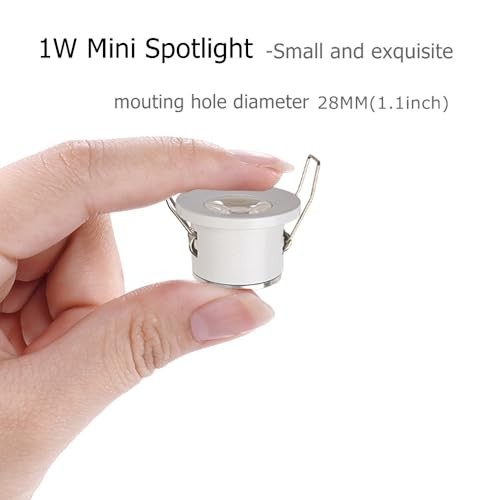 2Pack 1W Mini Spotlights Indoor Recessed Ceiling Showcase Display Under ...