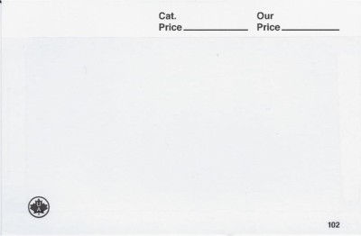 Pkg of 100 Stamp Dealer "Form 102 White Window Display Cards" - $9.00 ...