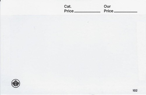 Pkg of 100 Stamp Dealer "Form 102 White Window Display Cards" - $8.50 ...