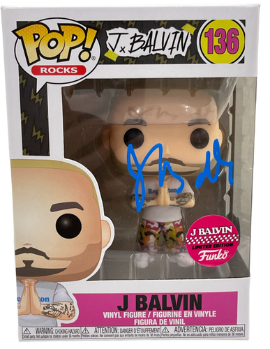 J Balvin Signed Funko Figure 136 Authentic Autograph Beckett | eBay