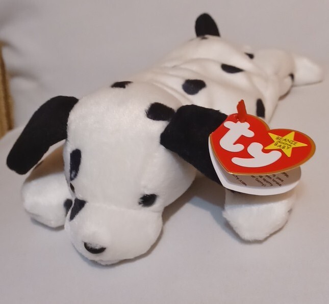Ty Retired Beanie Baby Sparky "DOTTY" On Tags Errors 1996 Pe Pellets | eBay
