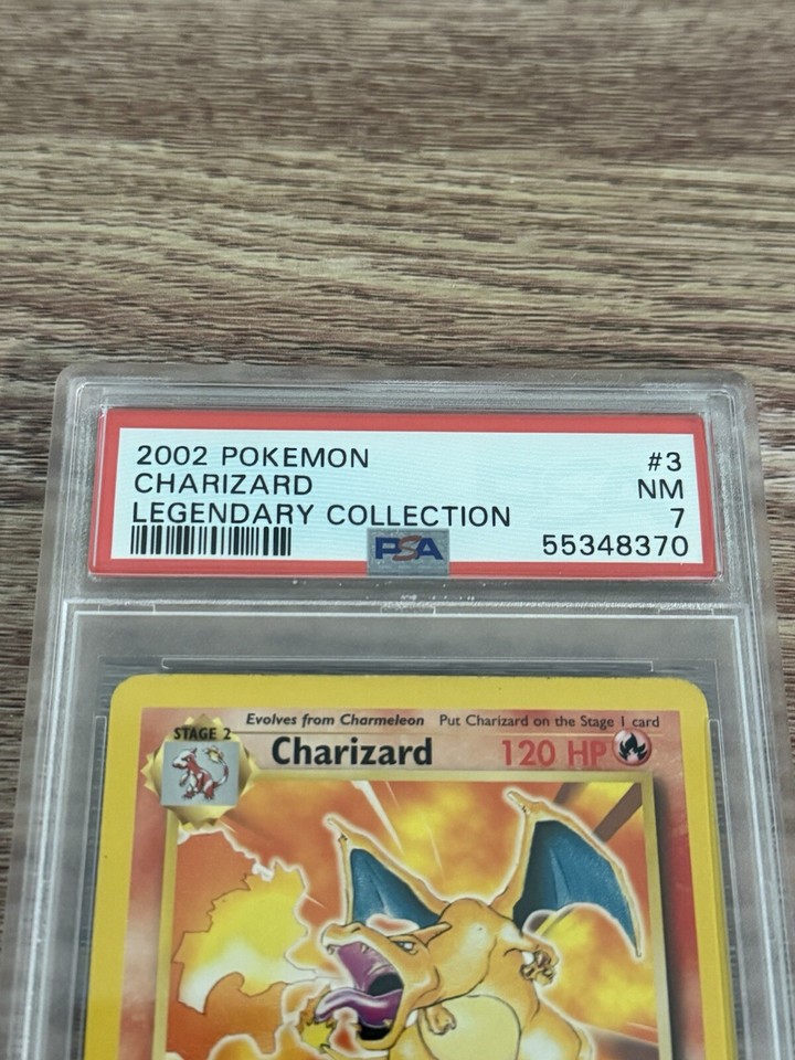 Pokemon Charizard Non Holo Legendary Collection 3/110 PSA 7 WOTC NM ...