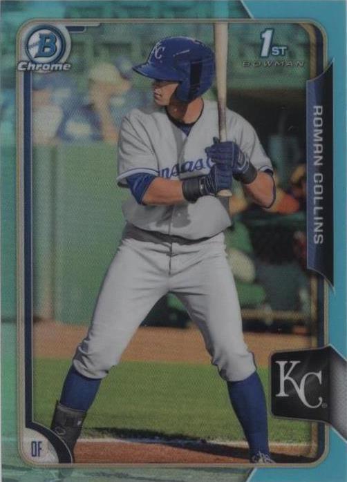 2015 Bowman Draft - Chrome Roman Collins #122 Sky Blue Refractor (RC ...