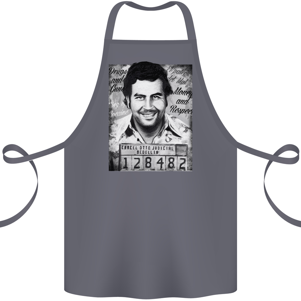 Pablo Escobar Mug Shot Cotton Apron 100% Organic | eBay