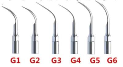 6PCS Dental Piezon Ultrasonic Scaler Tips Fit EMS WOODPECKER G1+G2+G3 ...