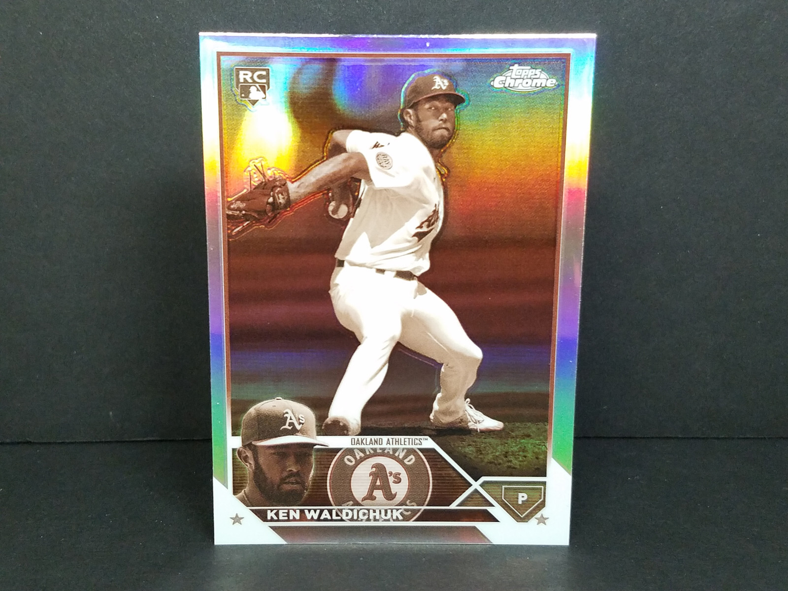 2023 Topps Chrome #52 Ken Waldichuk, Athletics (RC) - Sepia Refractor ...