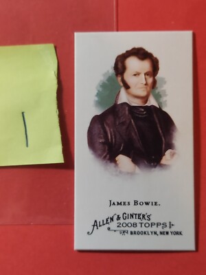 2008 Topps Allen and Ginter Mini A and G Back #323 James Bowie, cd1 | eBay