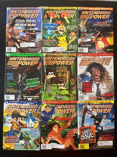 Vintage Nintendo Power Magazine Lot 9 Issues from 1999 & 2000 Pokemon ...