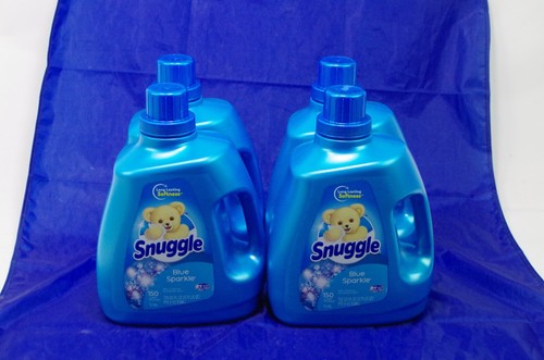 4 Bottles of Snuggle Fabric Softener Liquid, Blue Sparkle, 120 Ounce ...