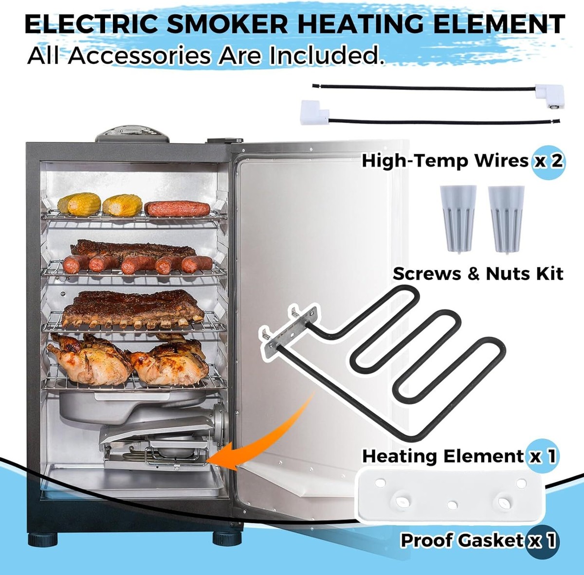 Masterbuilt Smoker Replacement Element Universal Electric Smoker And