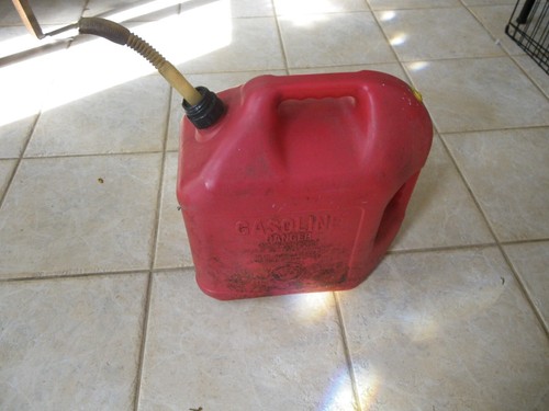 Vintage Blitz Pre Ban 5 Gallon Plastic Double Handle Gas Can Model ...