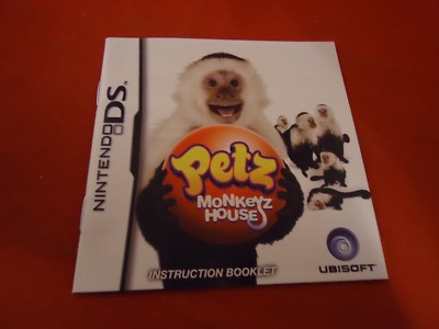 Petz Monkeyz House Nintendo DS Instruction Manual Booklet ONLY | eBay