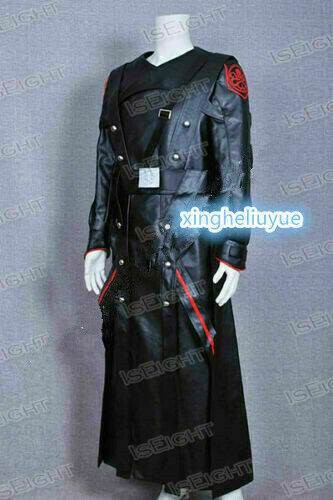 Captain America Red Skull Cosplay Costume Black Uniform Coat Jacket ...