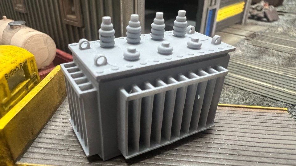 HO Scale Electrical Transformer Flat Car Load (2) Accurate Scale High ...