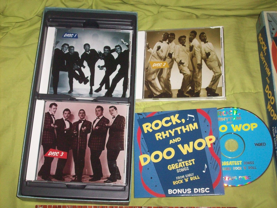 Rock Rhythm & Doo Wop The Greatest Songs 3-CD Box Set w/ Bonus Disc | eBay