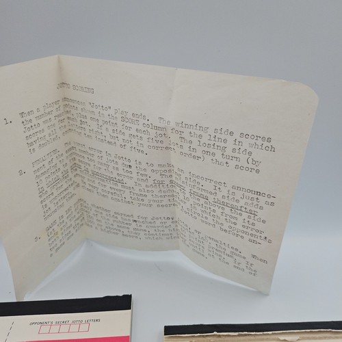 Jotto Secret Word Game Score Pads & Instructions 1956 Version Like ...