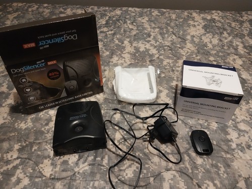 Good Life Dog Silencer MAX Training Device w/ Remote, AC Adapter, Mount ...