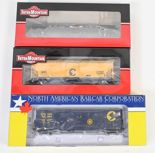 Chessie B&O 9153 401175 WM 602428 Hopper Flat Box Car Lot 3x HO | eBay
