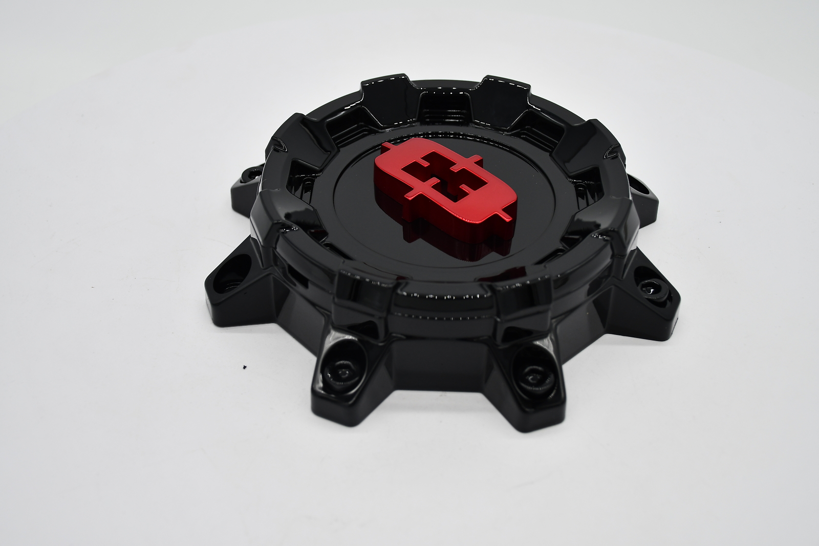 Vision 405 Korupt C405GBR-8V Black w Red Wheel Center Cap Fits 8x6.5 ...