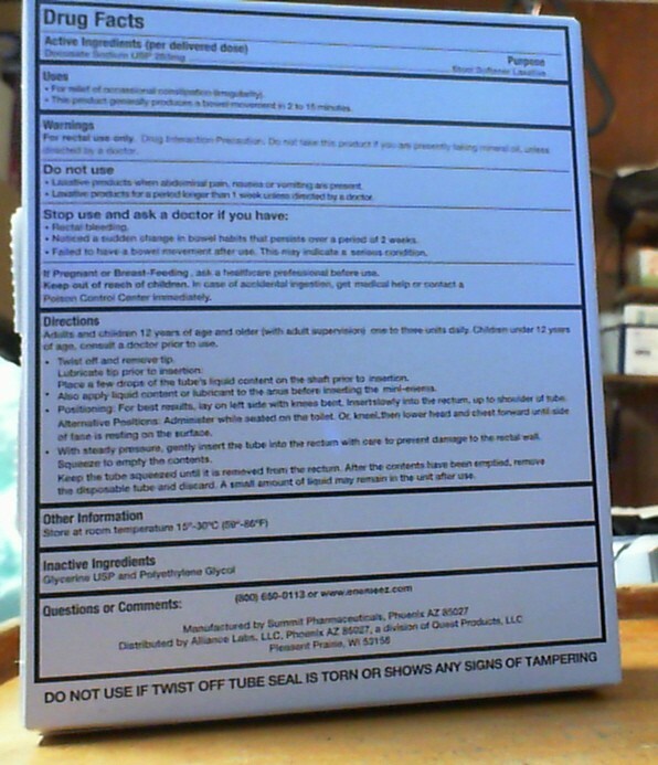 TWO BOXS-ALLIANCE LABS Enemeez Mini Enema Disposable - total 60 count ...