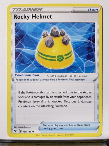 Rocky Helmet 159/185 NM - B1G1F - Vivid Voltage Pokemon Card $2 ...