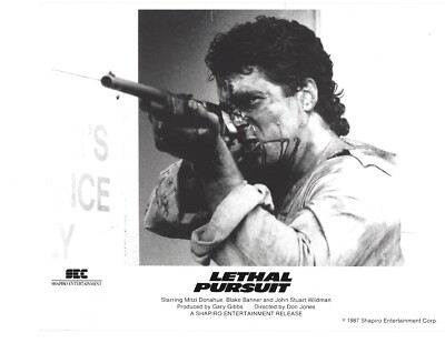 Lethal Pursuit Blake Bahner Bloody Aiming Aiming Shotgun OG Movie Photo ...