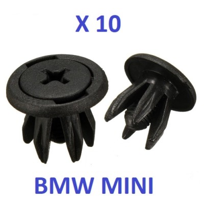 BMW MINI INNER WHEEL ARCH LINER FASTENERS CLIPS COOPER S ,ONE,R50 R52 ...