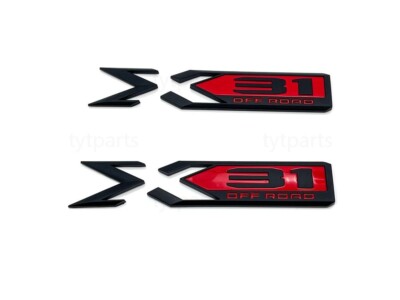Set of 2 NEW 2019 - 2025 GMC Sierra X 31 OFF ROAD Bed Emblem 84682662 ...