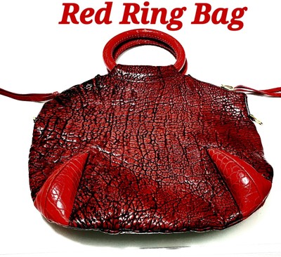DESIGNER RED RING HANDBAG WITH FREE PAIR OF DESIGNER SUNGLASSES !!! | eBay