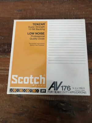 Vintage Scotch Tenzar AV176 1.5 Mil Backing | eBay