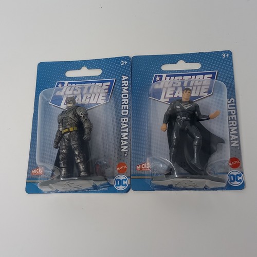 Black Suit Superman Armored Batman DC Justice League Mattel Micro ...