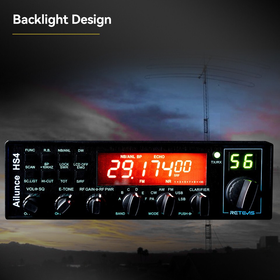 Ailunce HS4 10 Meter Ham Radio Base Station Transceiver Mobile Radio ...