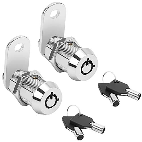 2 Pcs Tubular Cam Lock Cabinet Lock for Vending Machine Tool Box ...