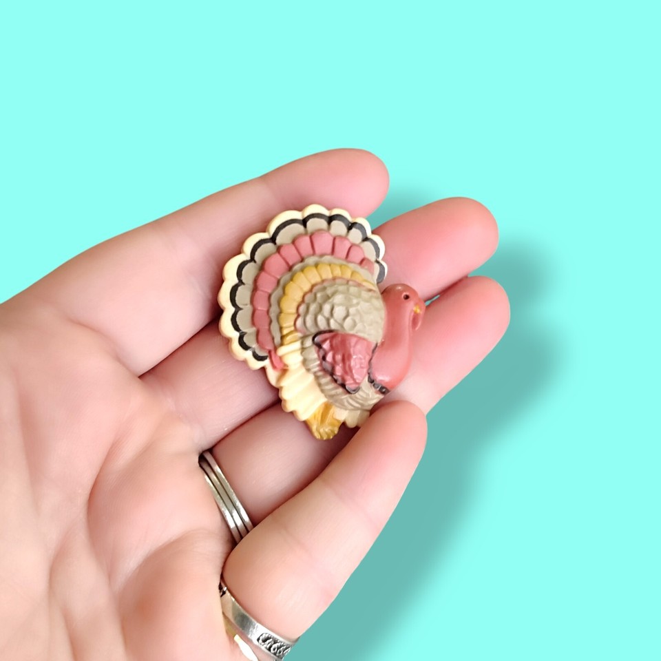 Vintage Hallmark Cards Plastic Turkey Thanksgiving Brooch Pin | eBay