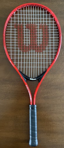 Wilson Roger Federer 25 3-7/8 Starter Red/Black Tennis Racket | eBay
