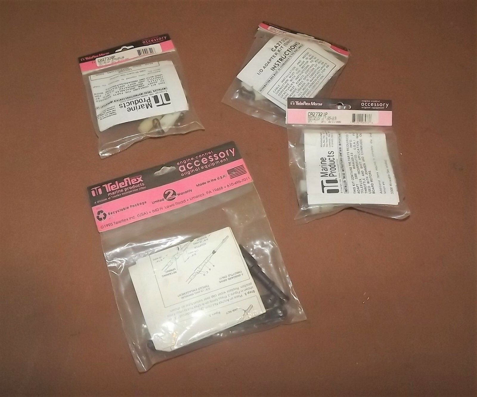 Lot of 4 Teleflex Control Box Adapters CA27319P,CA27321P,2- CA27320P | eBay