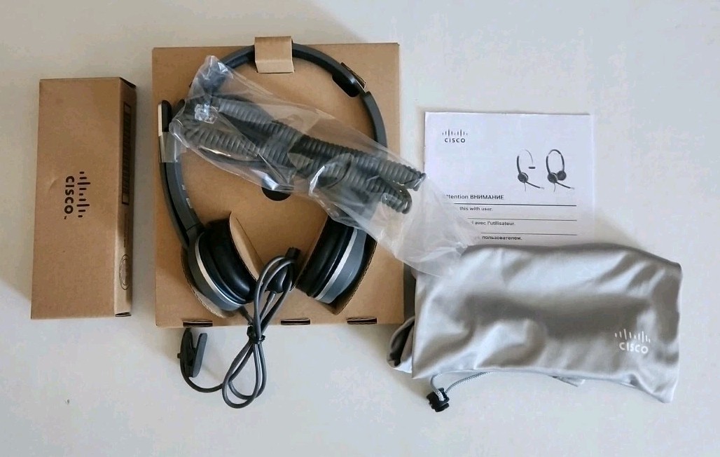 Cisco Headset 532 Wired Dual On-Ear w/ Quick Disconnect RJ9 Cable CP-HS ...
