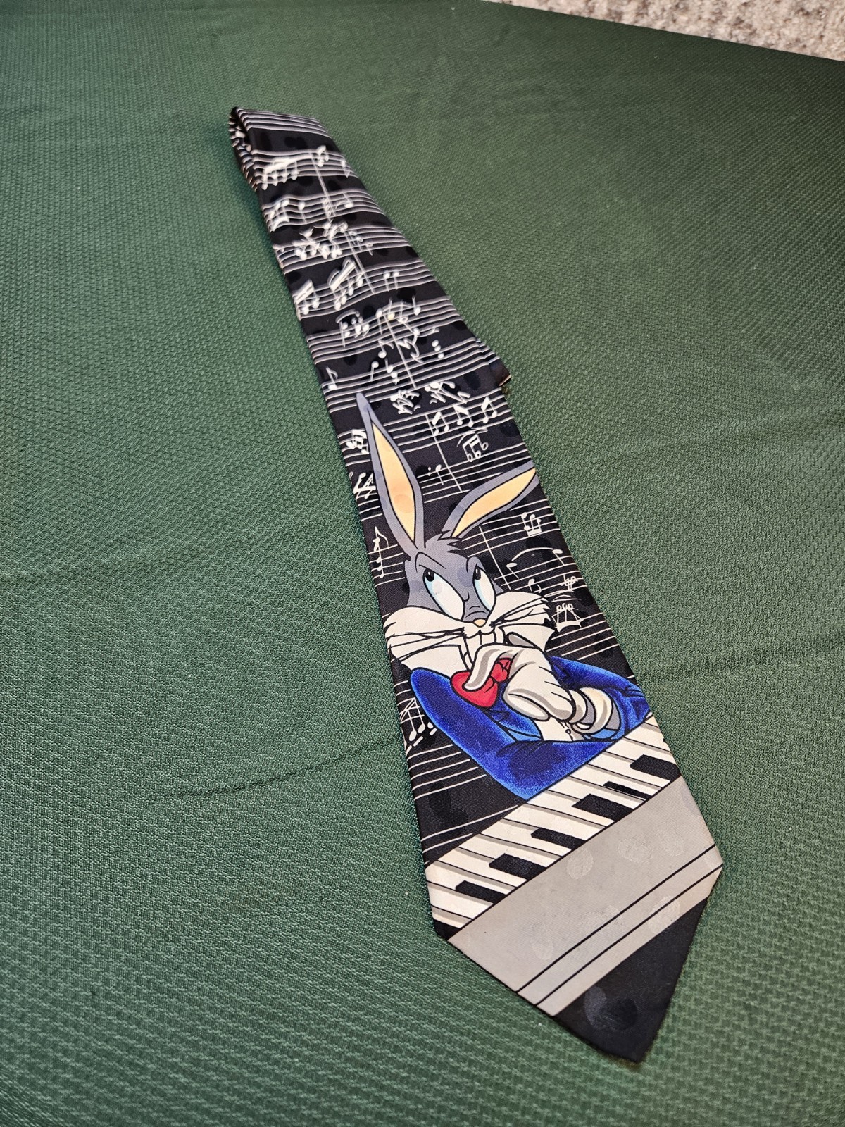 Looney Tunes 1996 Bugs Bunny Mania Mens Tie Warner Br… - Gem